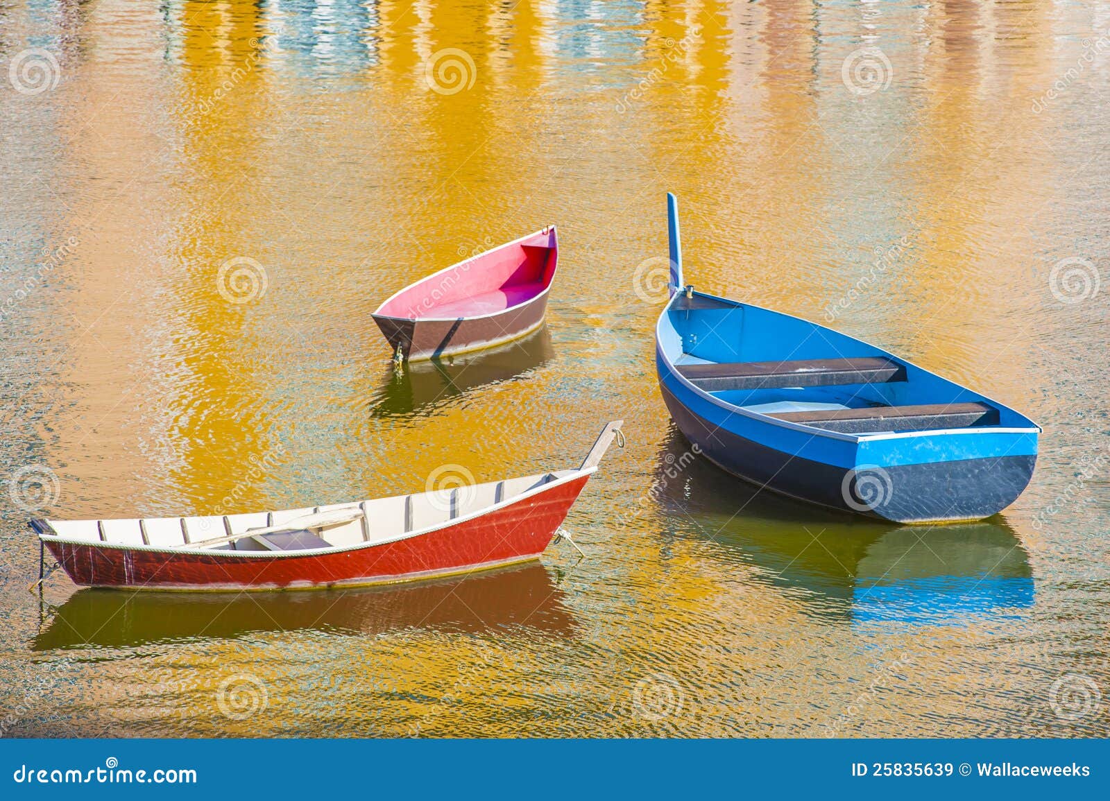 Three Boats in Harbor stock image. Image of boats, marina - 25835639