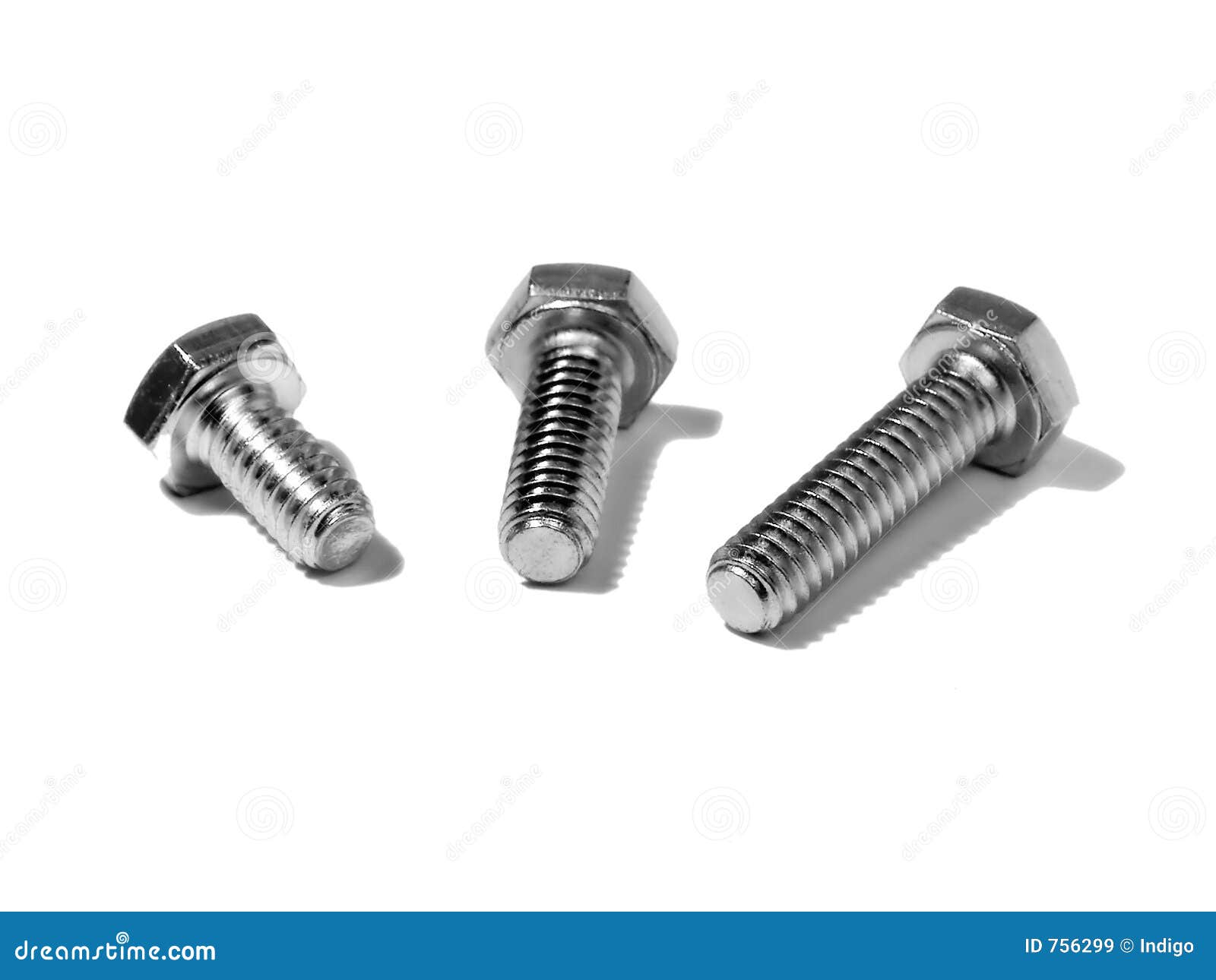 Three bolts stock image. Image of tool, build, three, repair - 756299