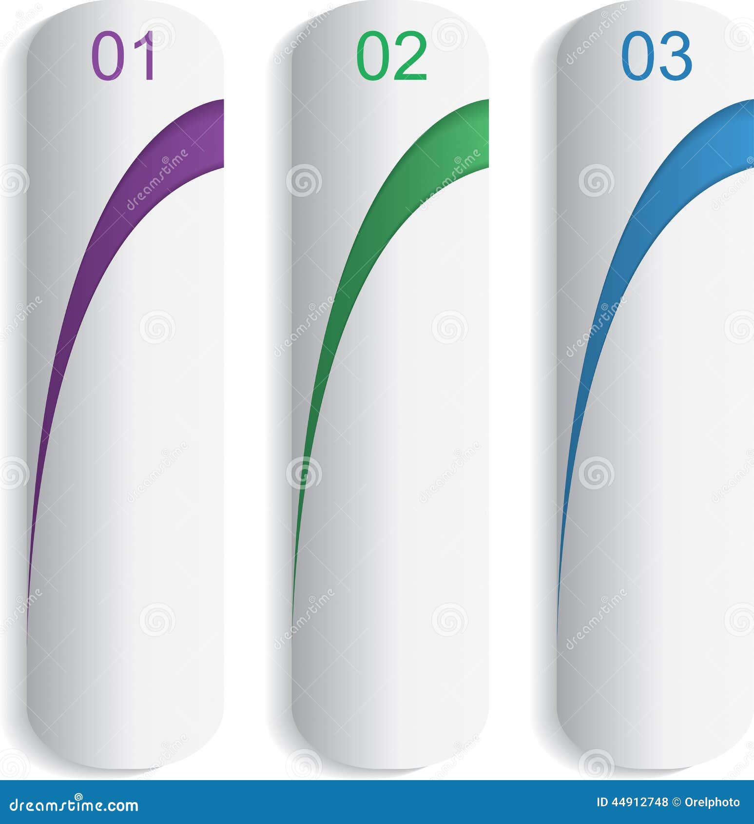 Three bookmarks stock vector. Illustration of background - 44912748