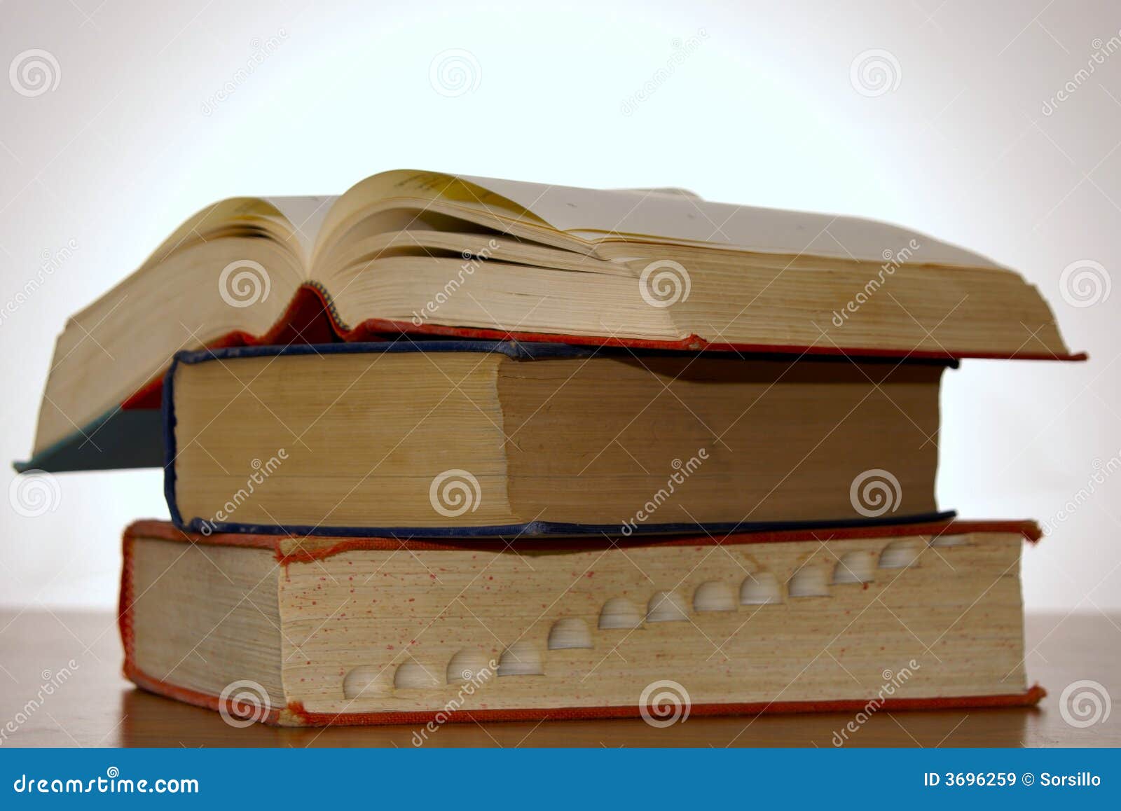 Three books stock image. Image of legend, open, blank - 3696259