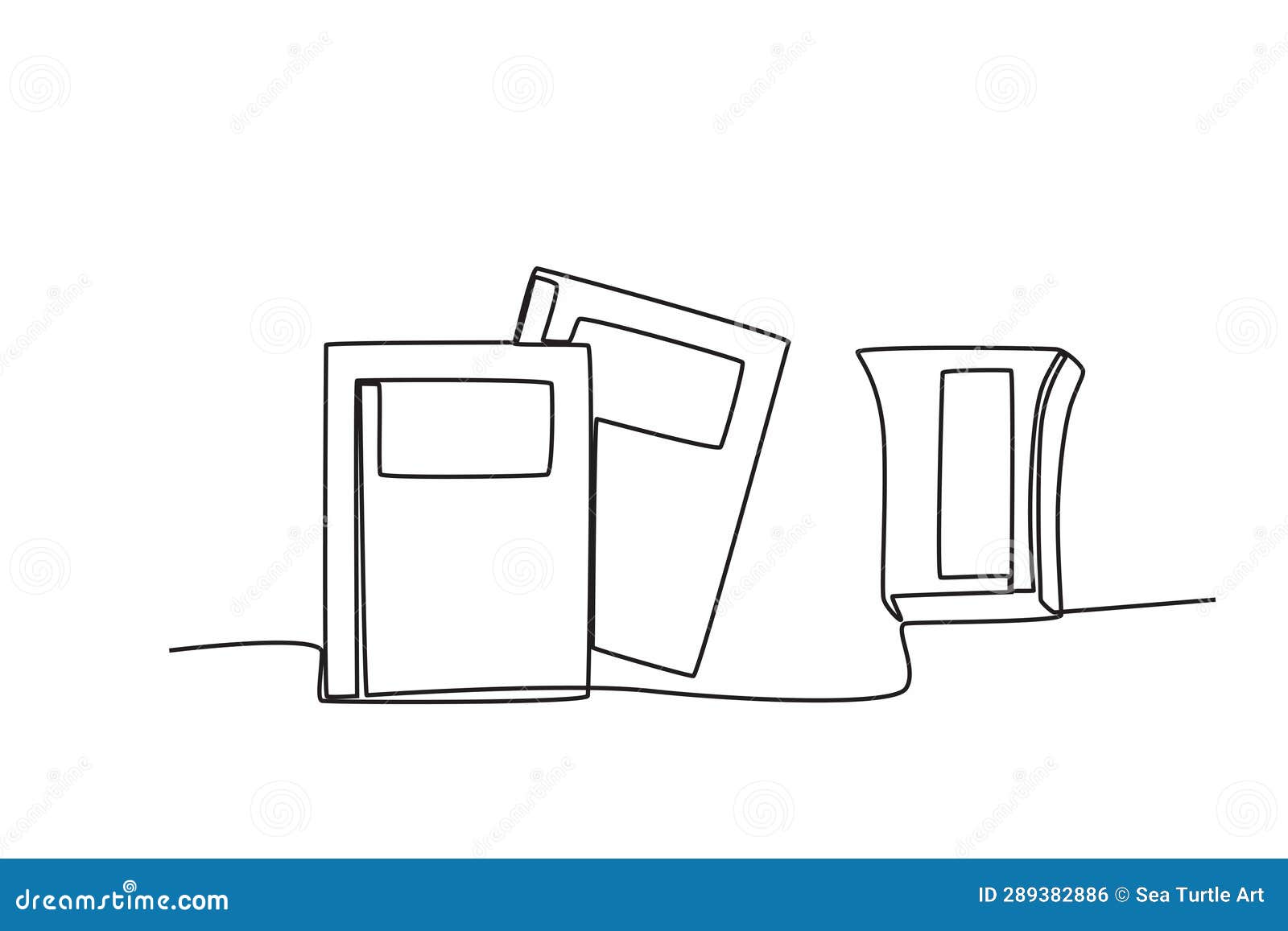 Three books for school stock vector. Illustration of accessories ...