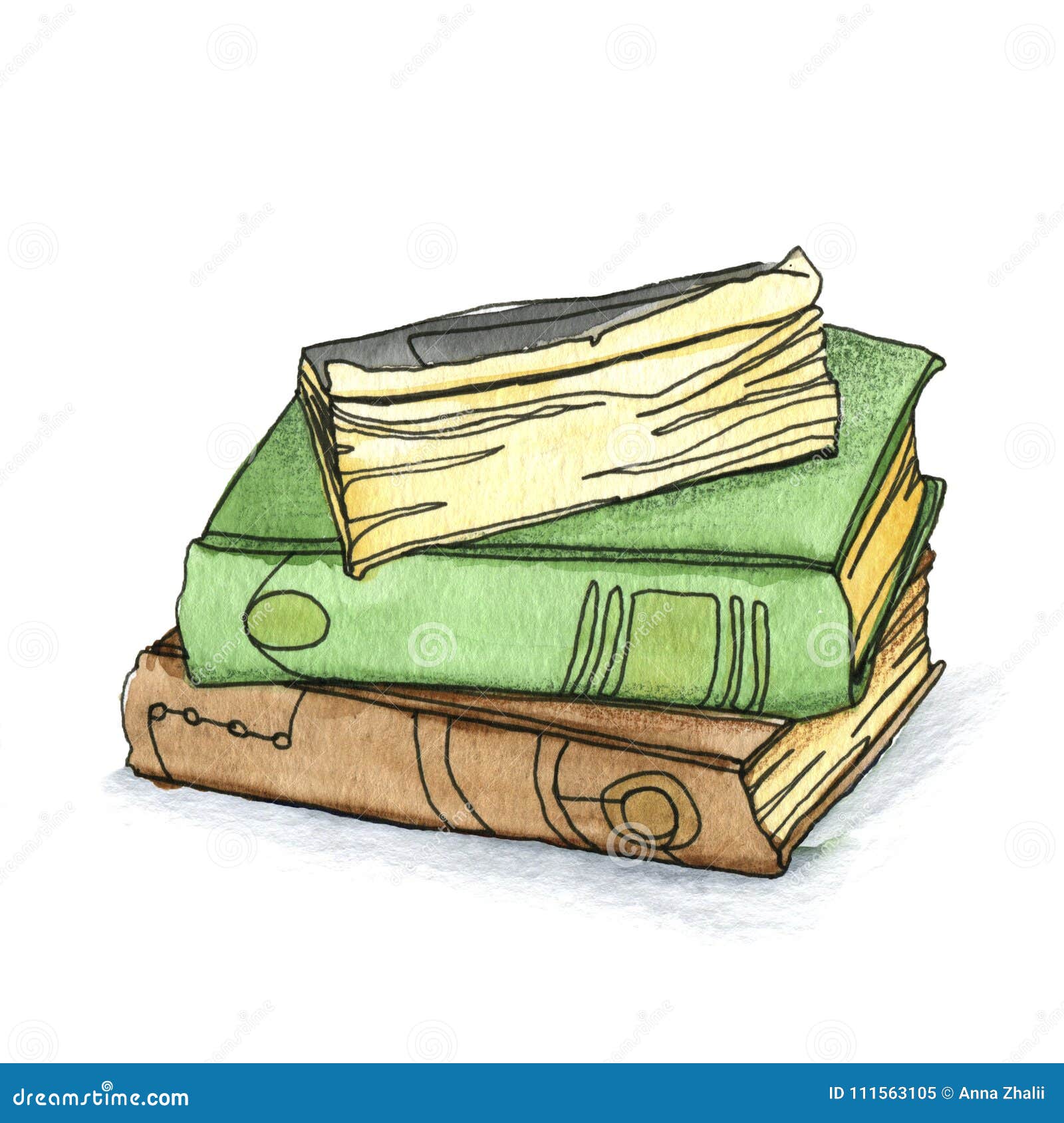Three books are a stack stock vector. Illustration of retro - 111563105