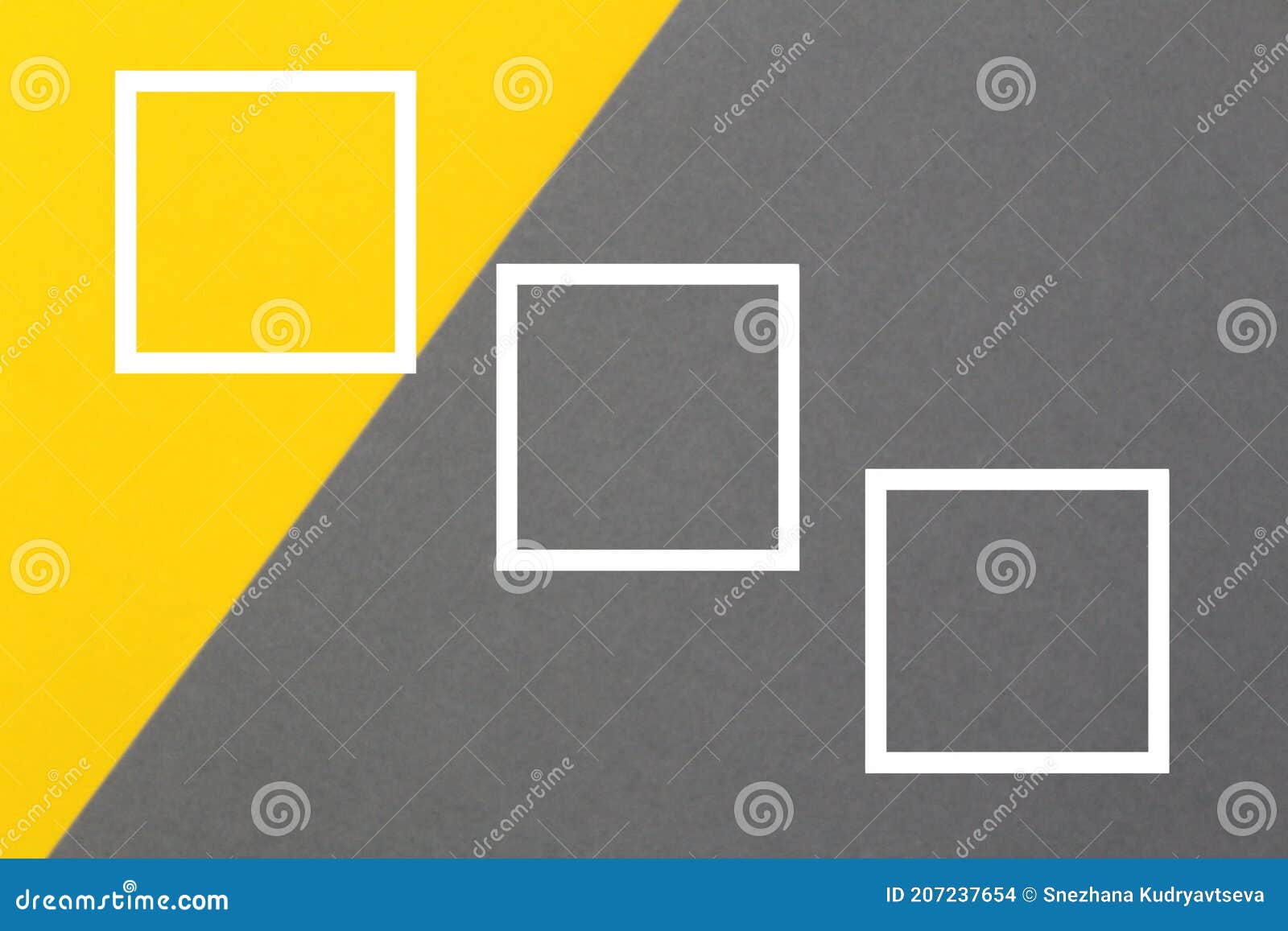 Abstract Photo Yellow and Gray Background with Three Frames for Text ...