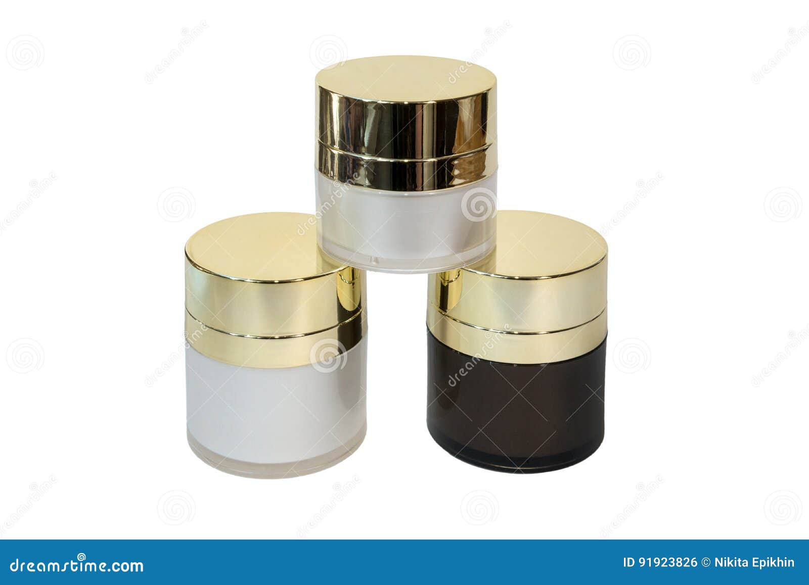 Three bottle Face Cream stock photo. Image of body, makeup - 91923826