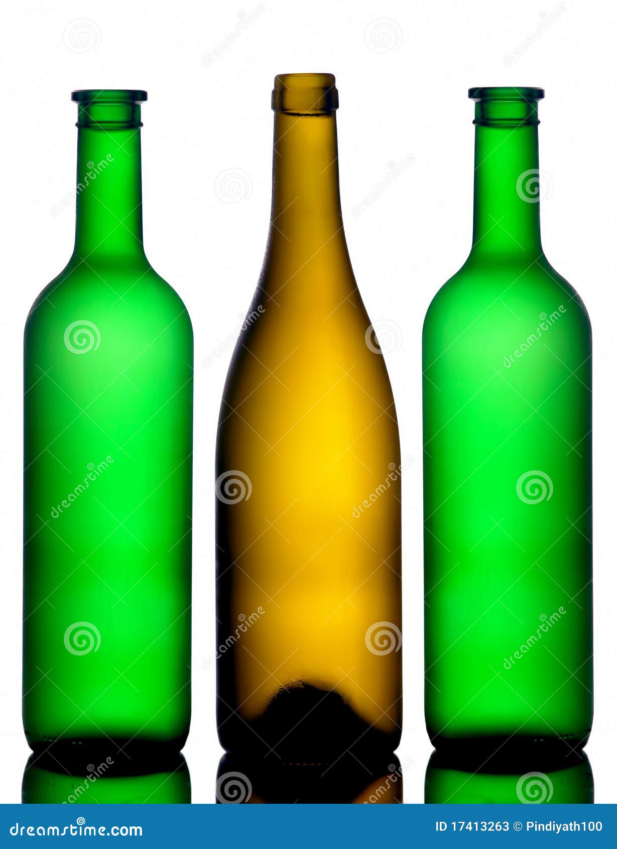 Three bottles stock image. Image of liquid, clear, isolated - 17413263
