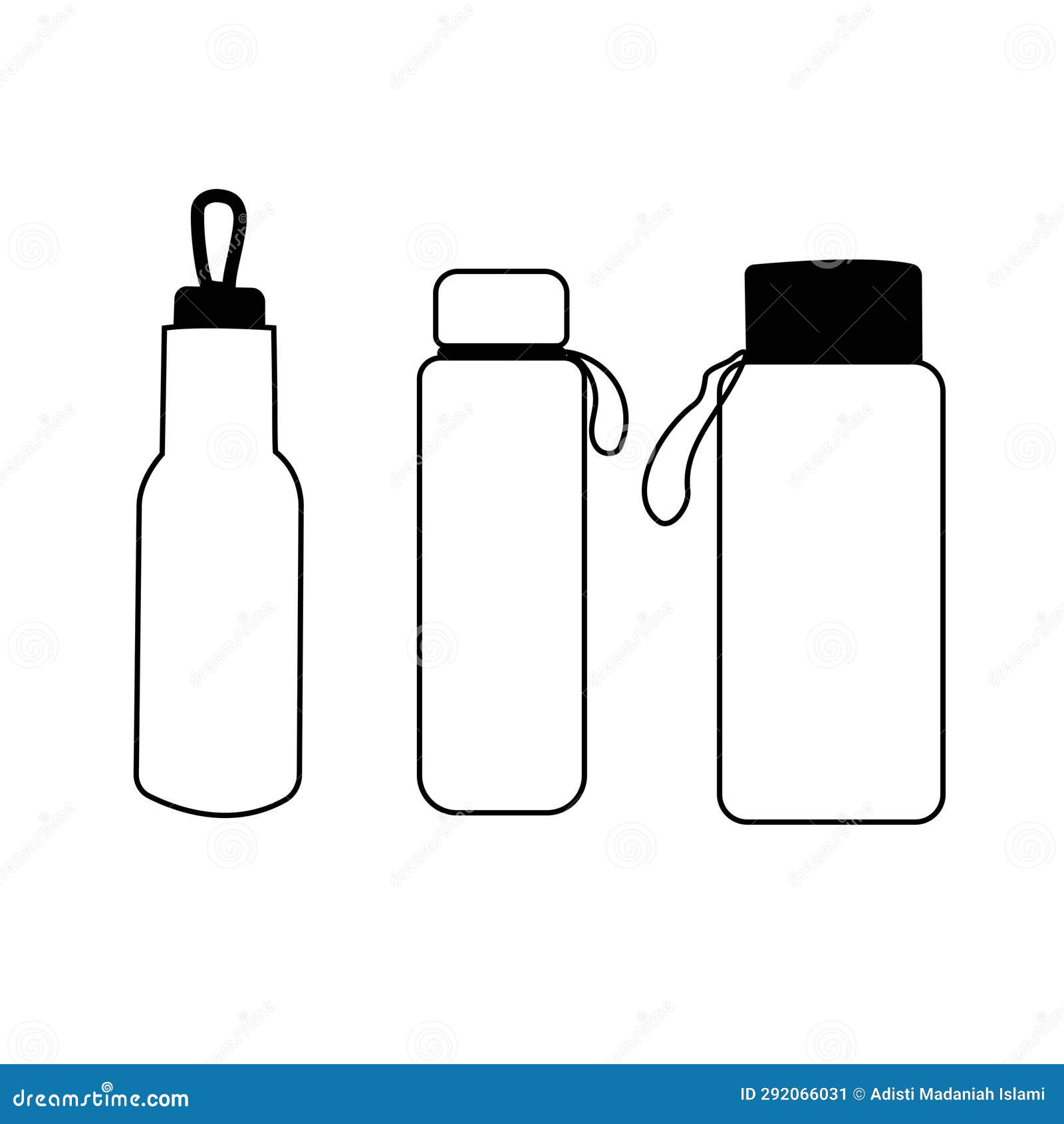 Three Bottles Vector Collection Stock Vector - Illustration of diagram ...