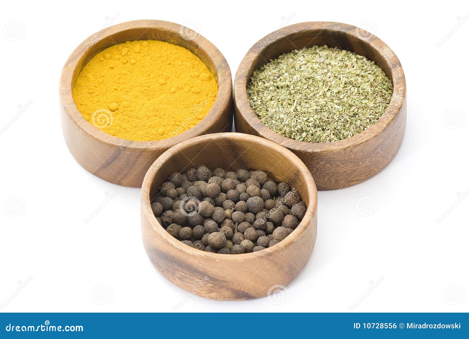 Three bowl of spices stock photo. Image of food, pepper - 10728556