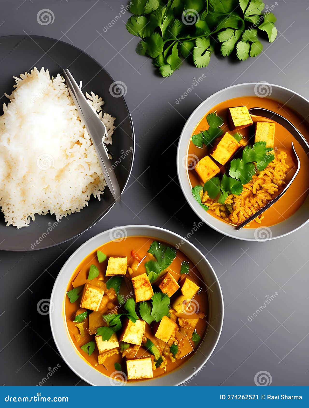 The Three Bowls Of Liquid Paint Pouring Out Of Them In Different Colors ...