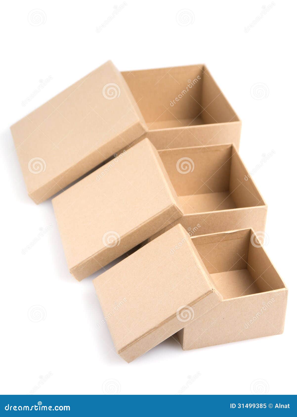 Three boxes stock image. Image of empty, medium, square - 31499385