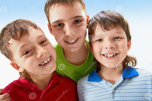 Three boys stock image. Image of person, expression, looking - 18342279