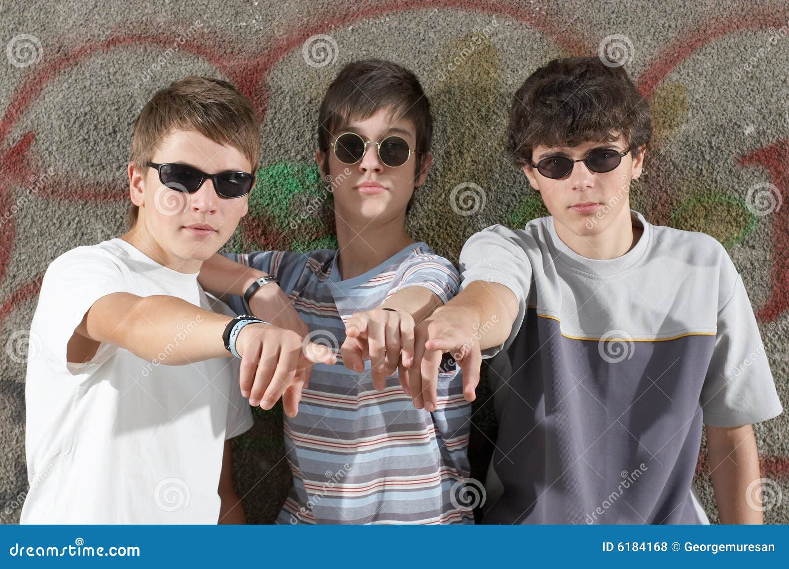 Three boys stock photo. Image of looking, skin, fashion - 6184168