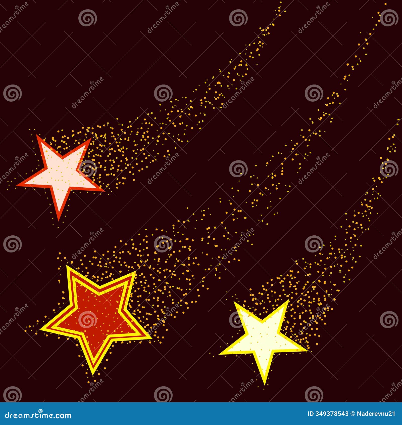 Bright Flying Sparks Of Particles, Spinning In A Circle, Follow The ...