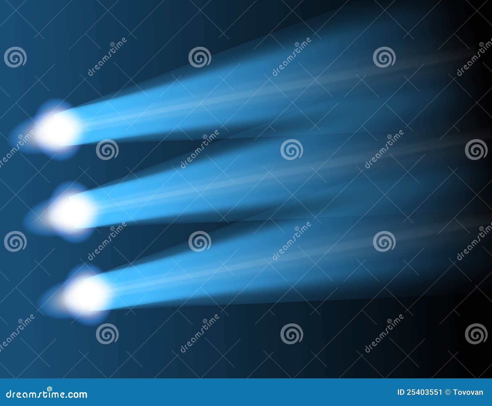 Three Bright Projector Lights Stock Vector - Illustration of gallery ...