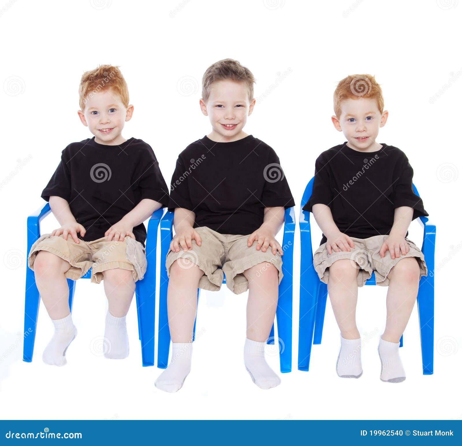 Three brothers stock photo. Image of naughty, male, blue - 19962540