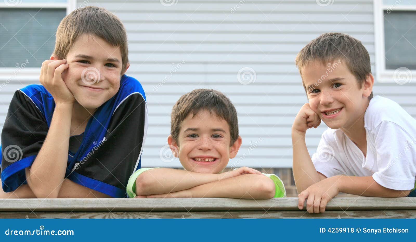 Three Brothers stock photo. Image of friendship, families - 4259918