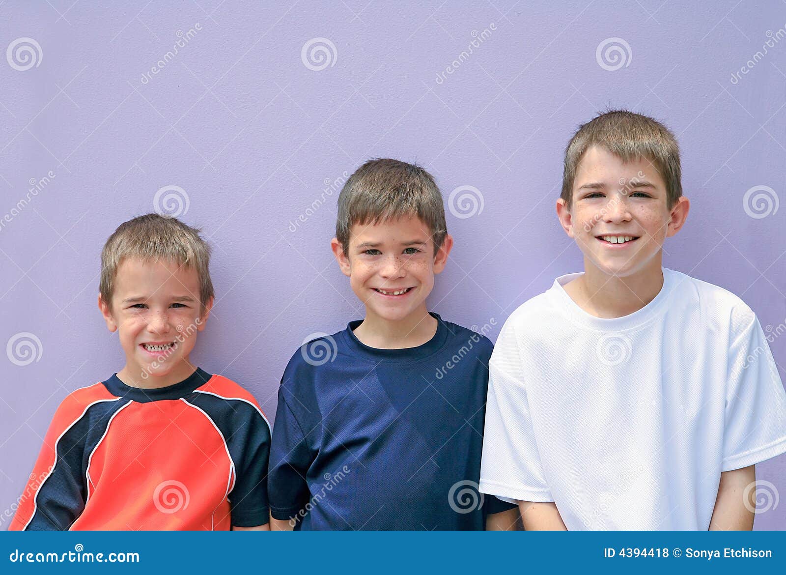 Three Brothers stock photo. Image of child, horizontal - 4394418