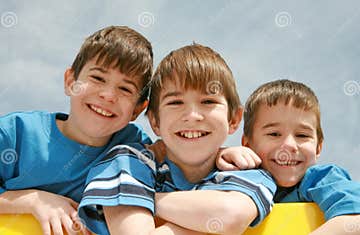 Three Brothers stock image. Image of happiness, families - 4821295