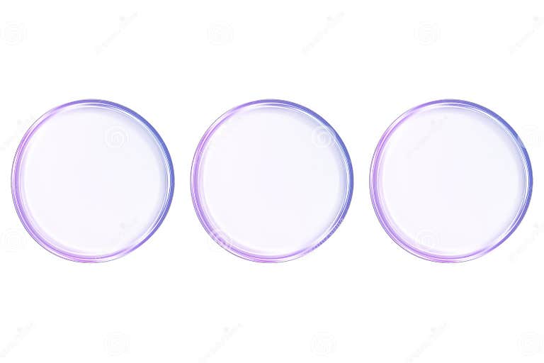 Three Bubbles Isolated on a White Background. Bubbles in a Row Stock ...
