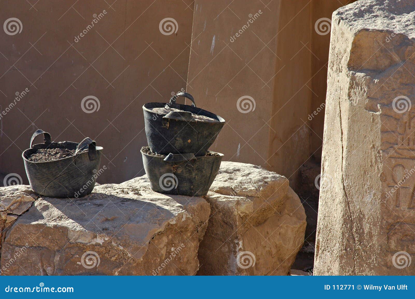 Three buckets stock image. Image of building, three, light - 112771