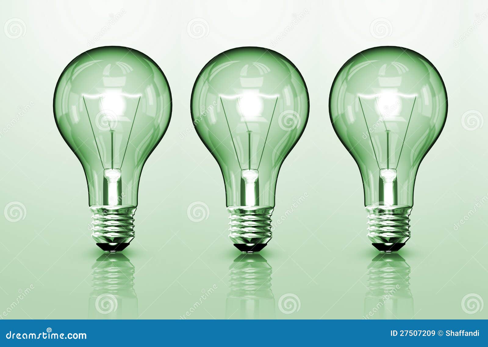 Three Bulb stock illustration. Illustration of green - 27507209