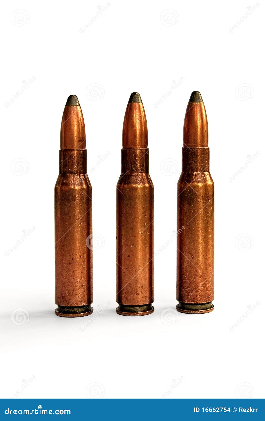 Three Bullets for the Carbine Stock Photo - Image of bullet, weapon ...