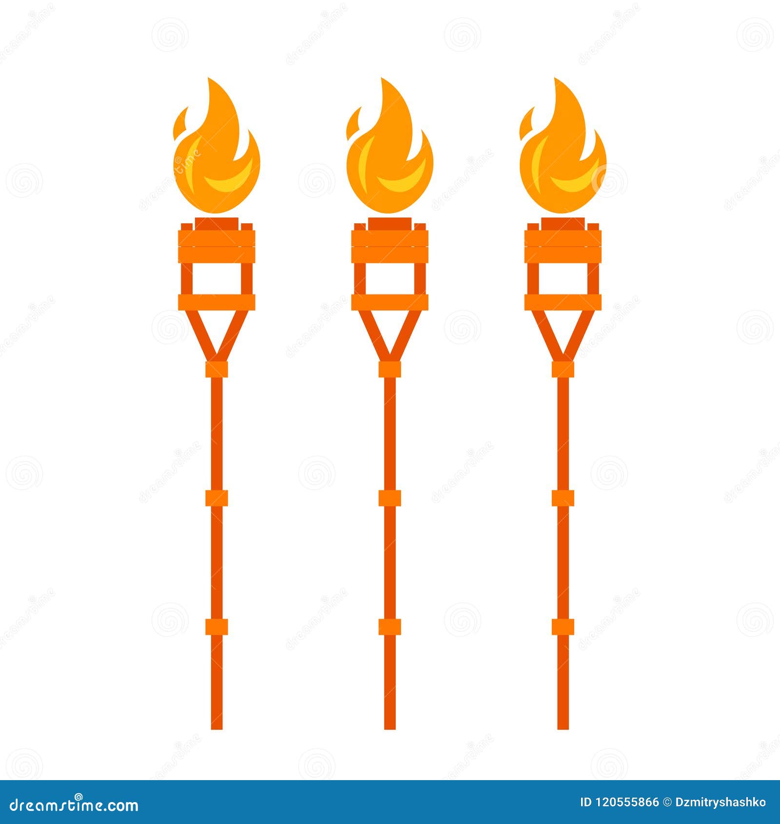 Tiki Torches Vector