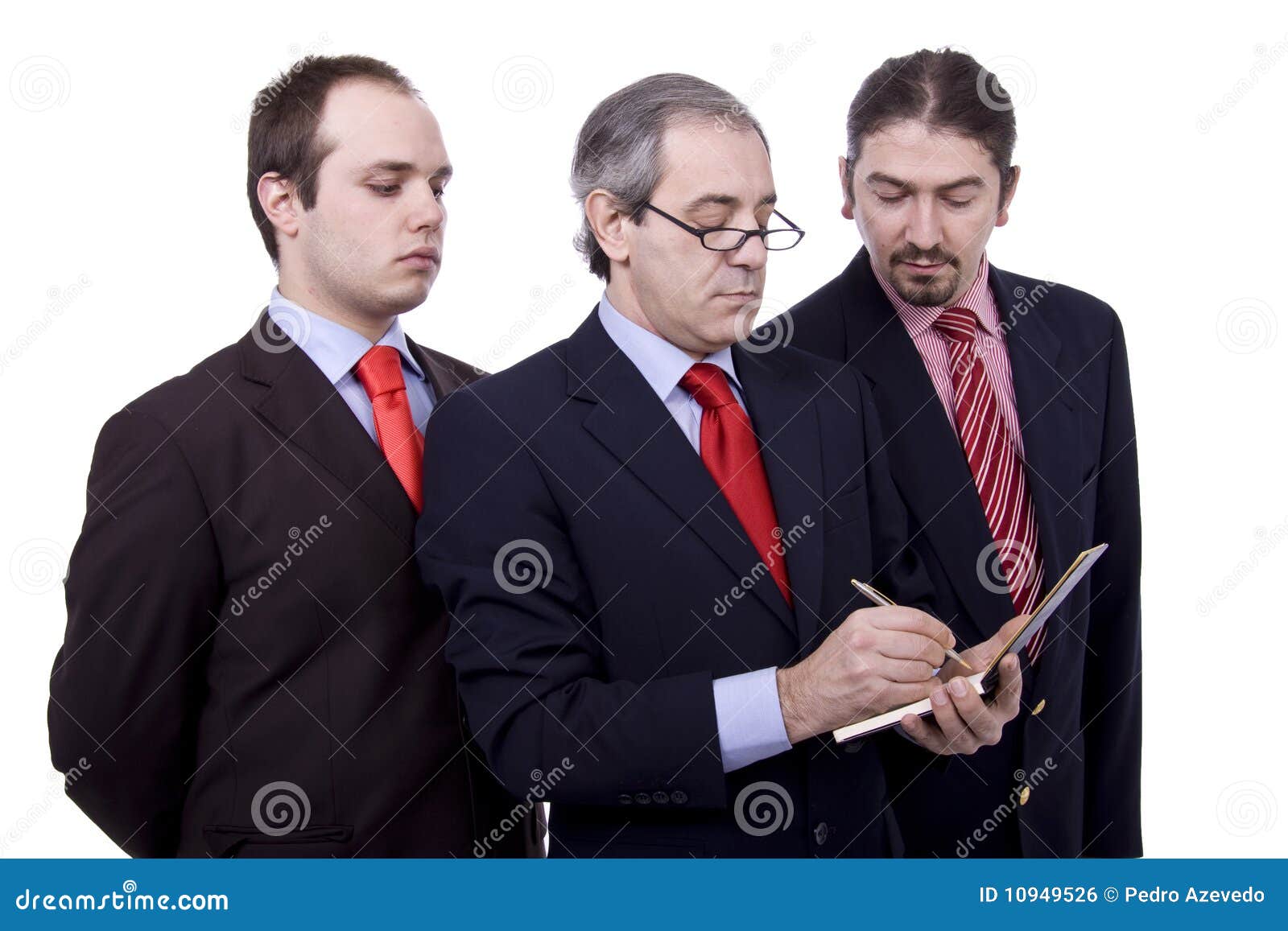 Three business men stock photo. Image of isolated, experienced - 10949526