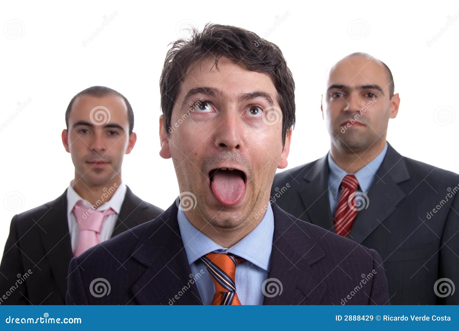 Three business men stock image. Image of portrait, happy - 2888429