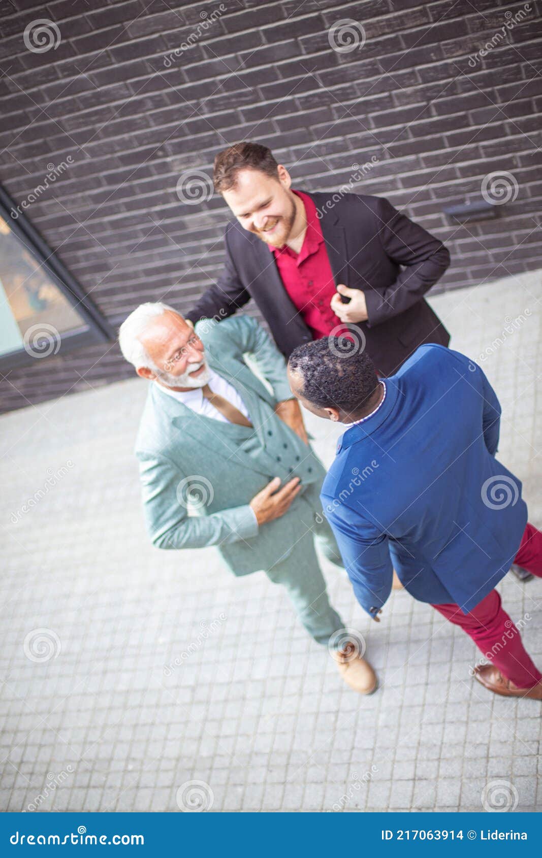 Three Business Men Talking. Stock Photo - Image of confidence ...