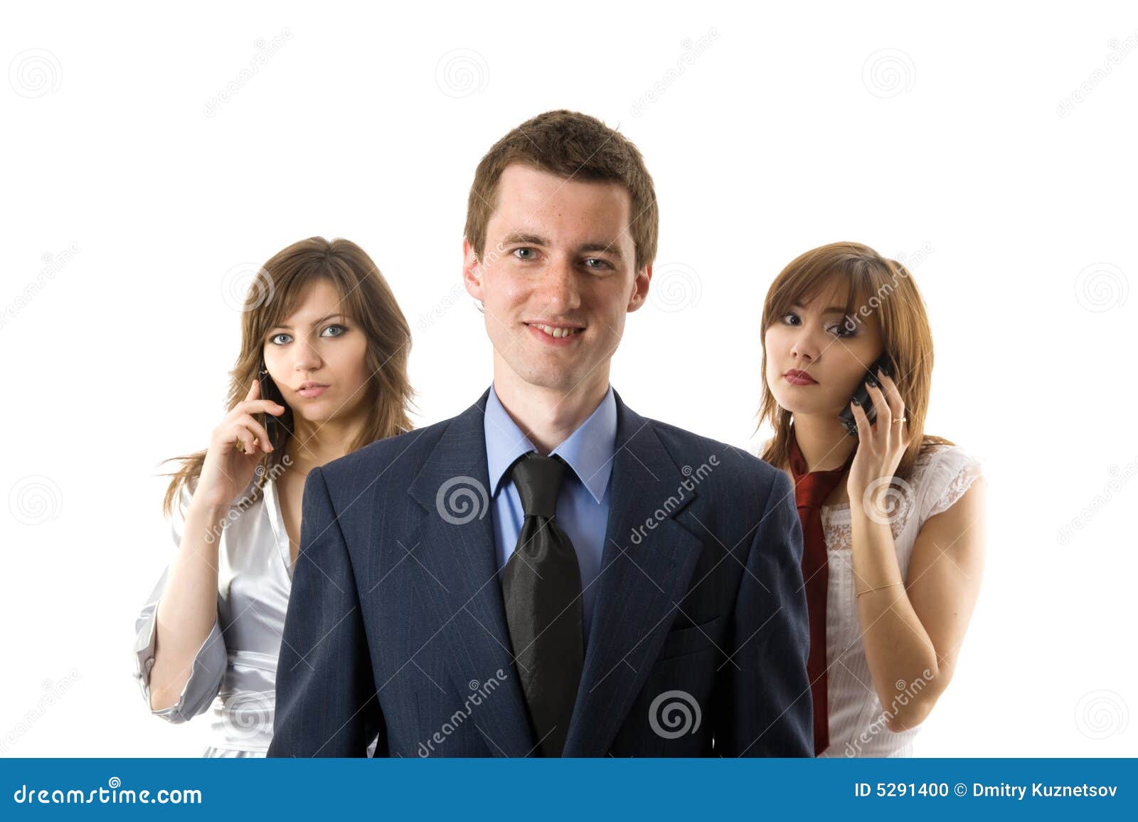 Three Business People. Stock Photo - Image: 5291400
