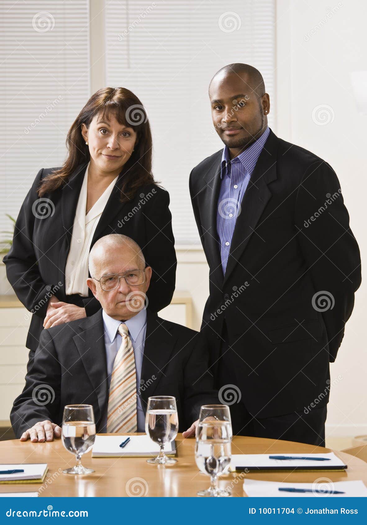 Three Business People Posing. Stock Photo - Image of executive, senior ...