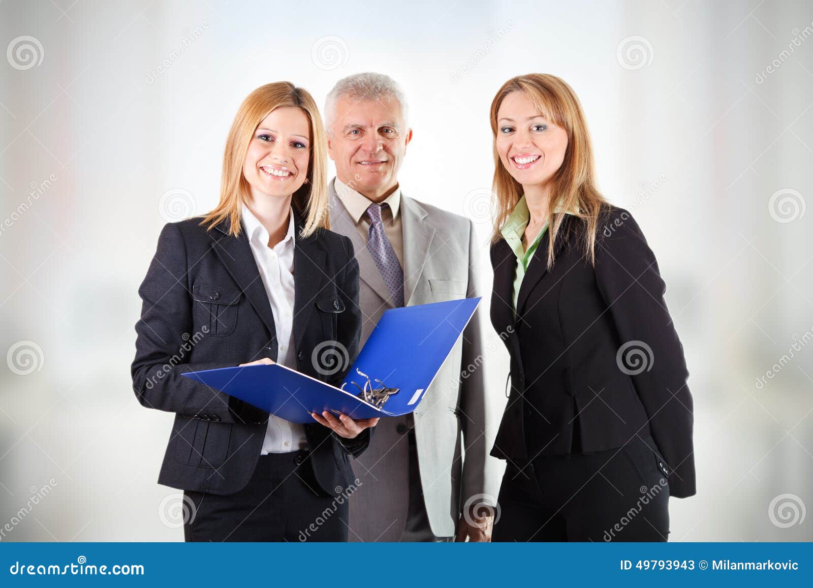 Three business people stock image. Image of team, expressing - 49793943