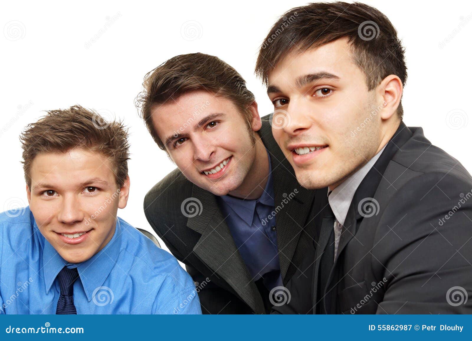 Three business people stock image. Image of handsome - 55862987