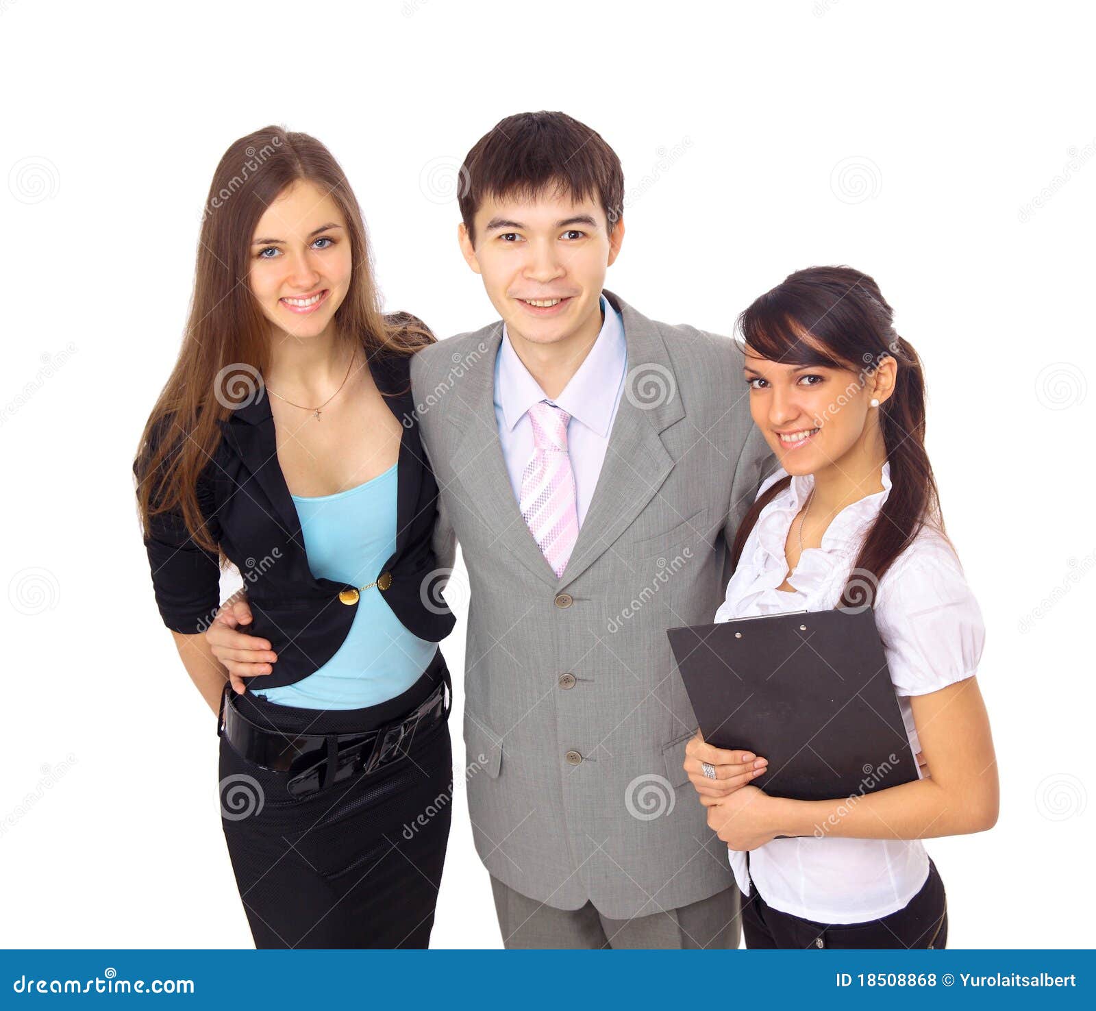 Three Businessmen in the Office Stock Photo - Image of background ...