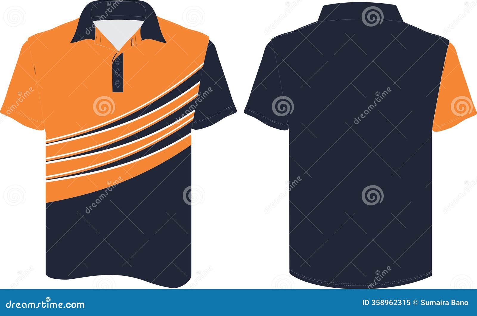 Three Button Placket Polo T Shirt Mock Ups Templates Vector ...