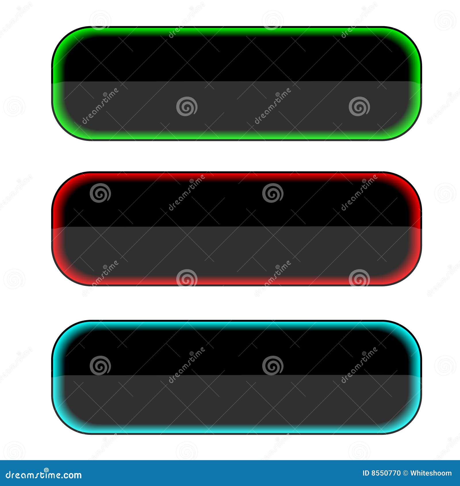 Three buttons stock vector. Illustration of button, sphere - 8550770