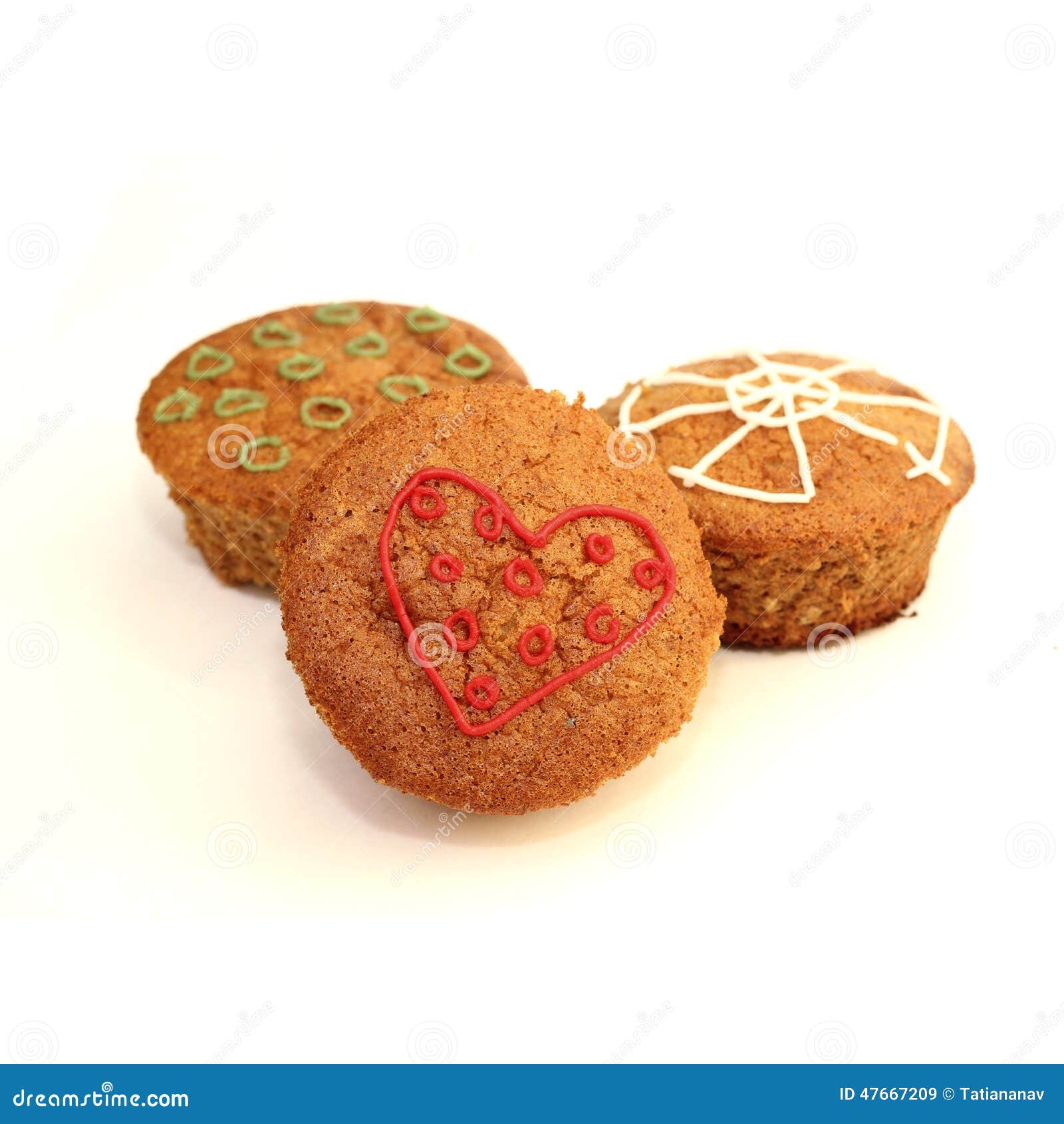 Three cake stock image. Image of chocolate, colorful - 47667209