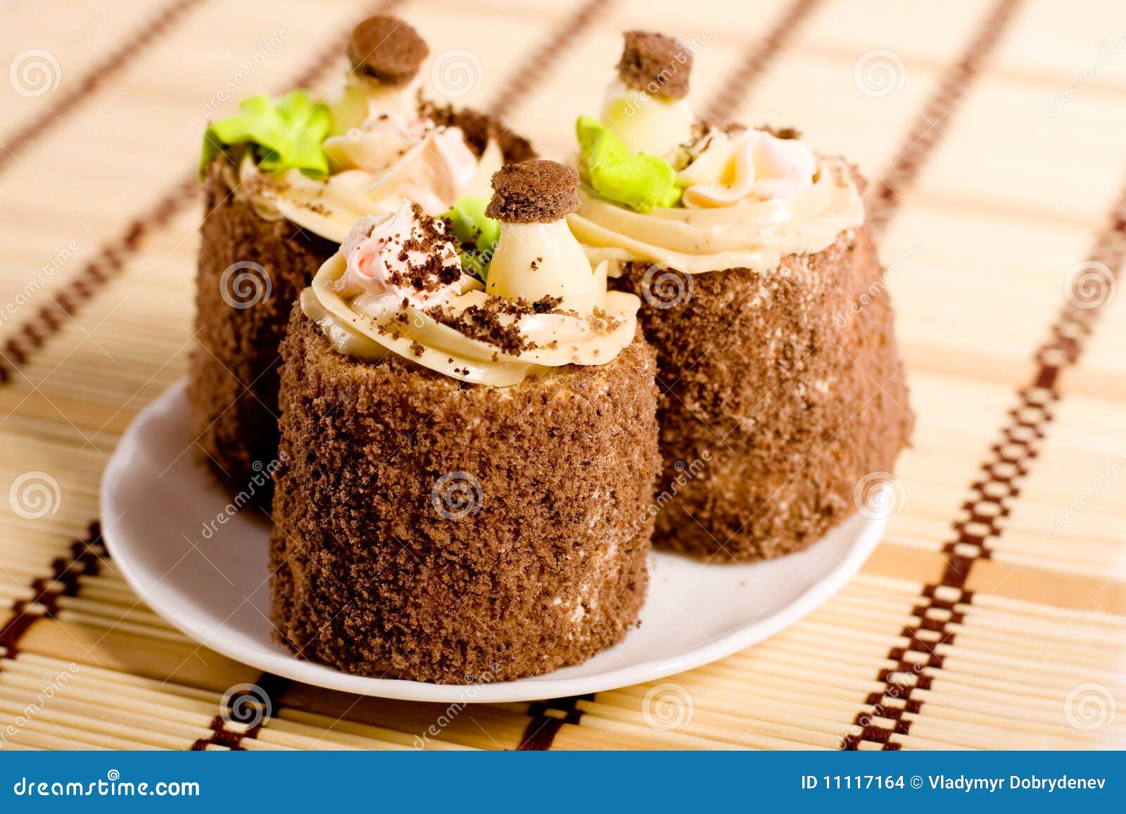 Three cakes stock photo. Image of delicatessen, cake - 11117164