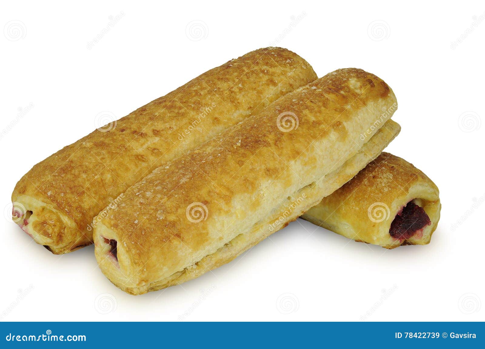 Three Cakes Isolated on White Background Stock Image - Image of cake ...