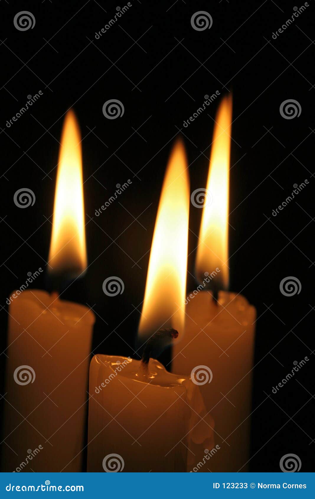 Three candles stock image. Image of ambiance, romantic - 123233