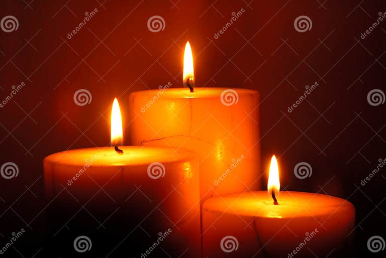 Three candles stock photo. Image of dark, light, bright - 1477184
