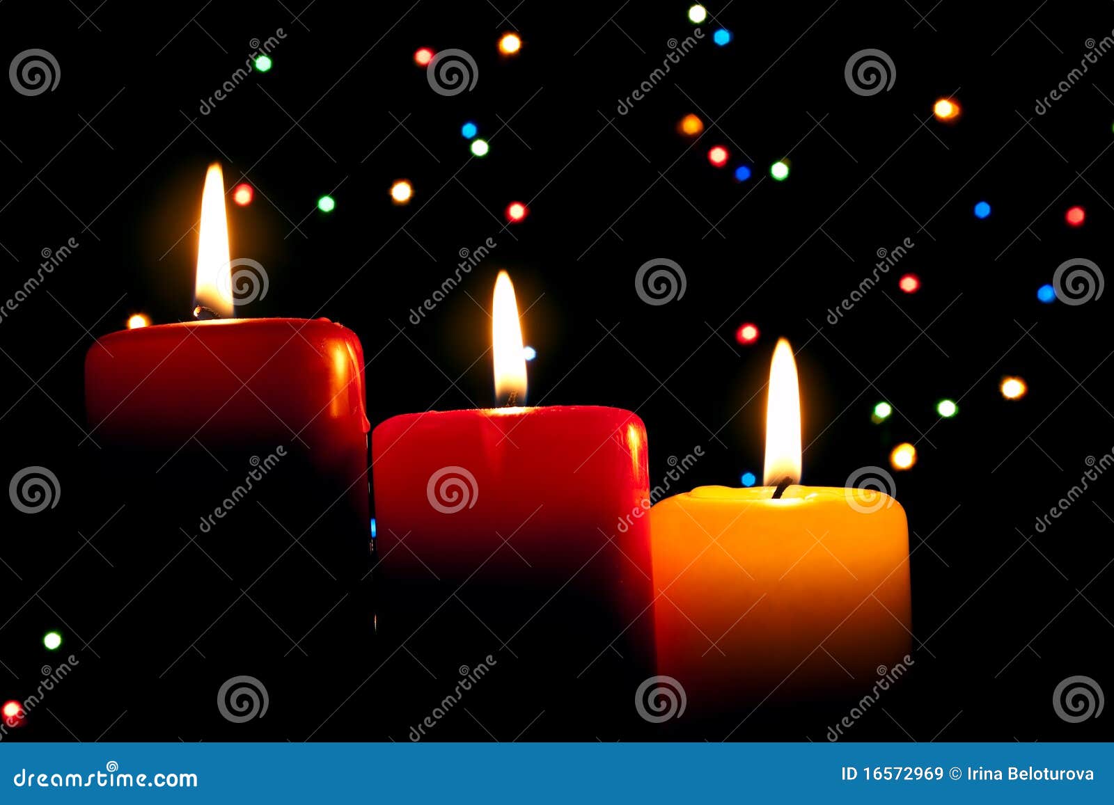 Three candles stock image. Image of night, symbol, patch - 16572969