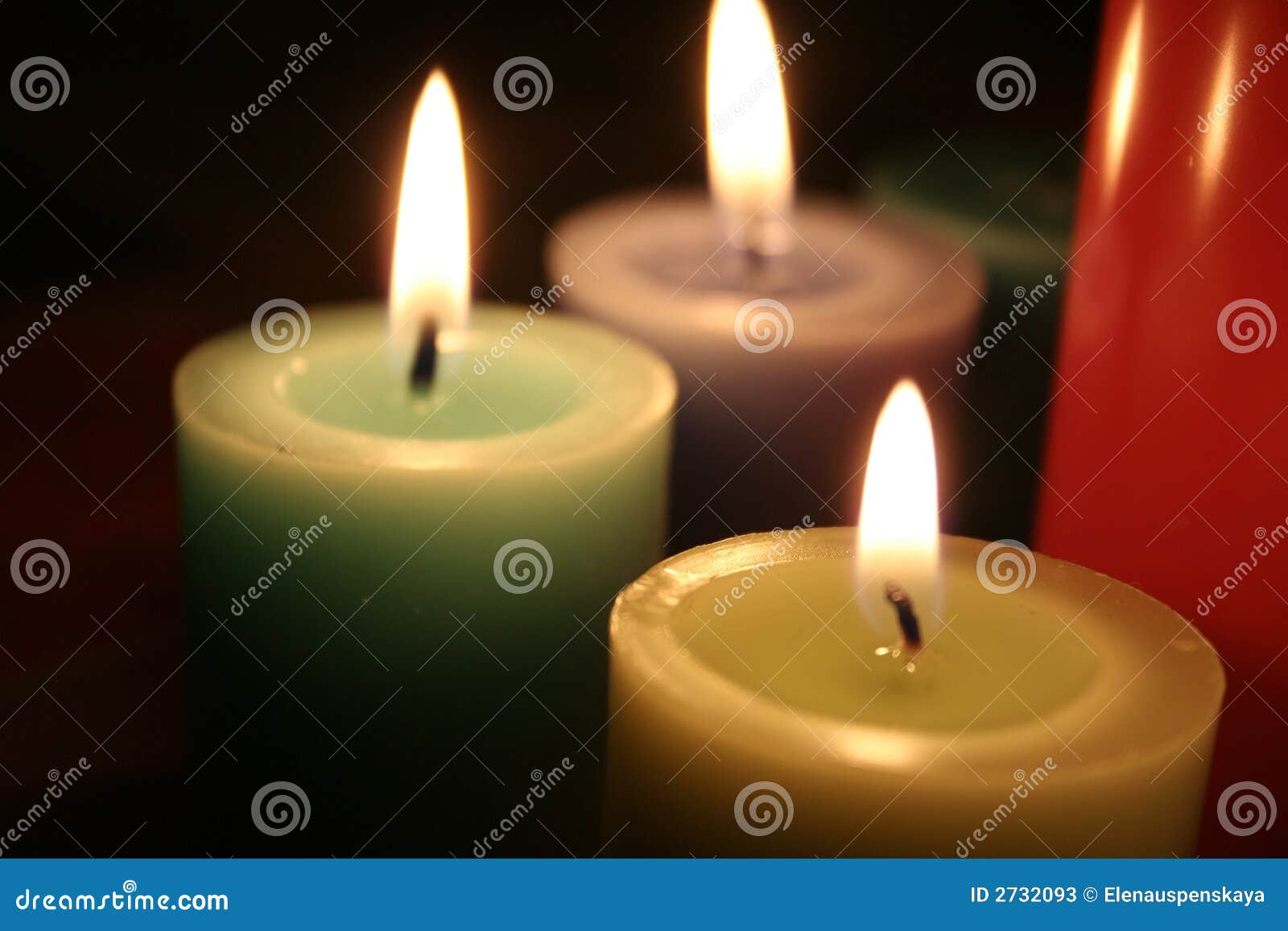 Three candles stock image. Image of candle, dinner, date - 2732093
