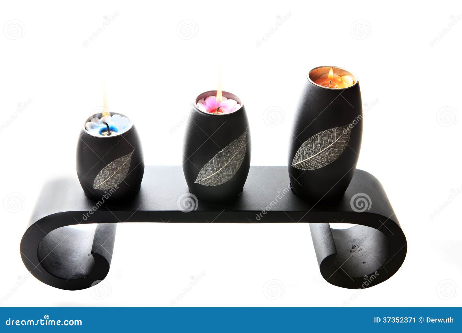 Three candles stock image. Image of crafts, decoration - 37352371