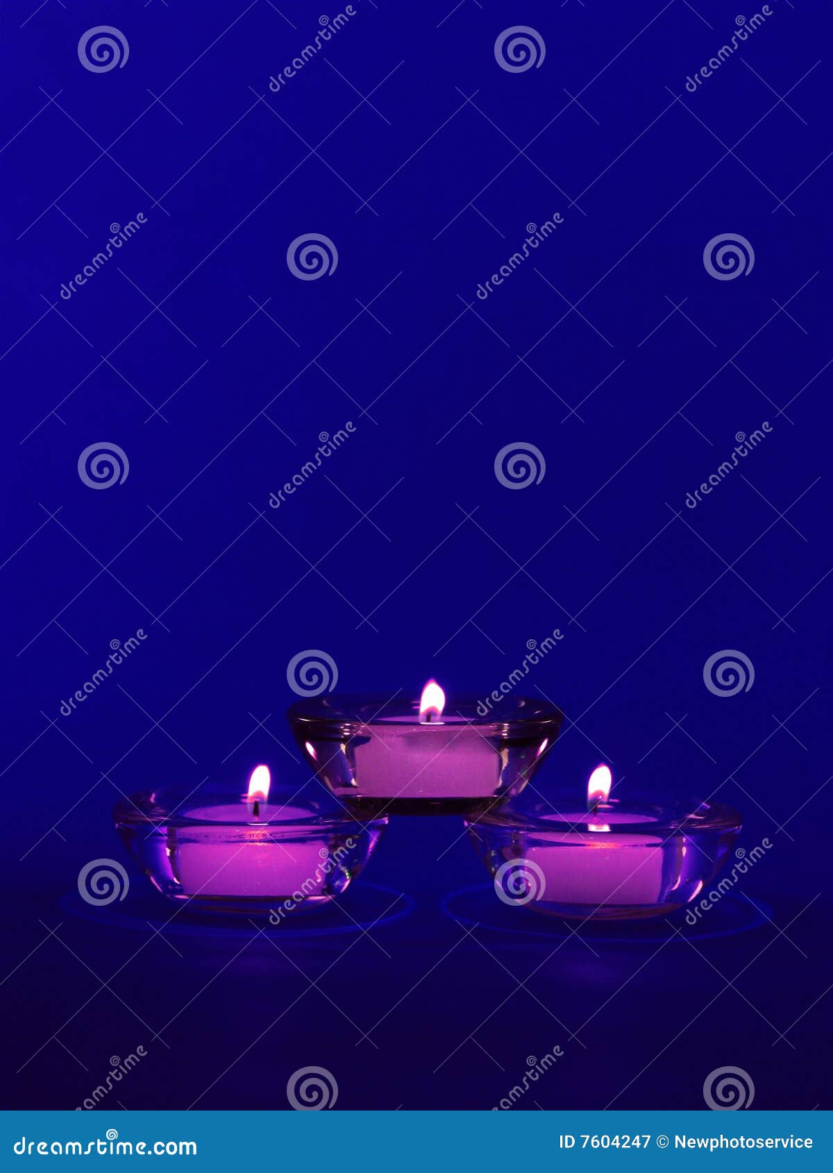 Three candles stock image. Image of candlelight, tranquil - 7604247