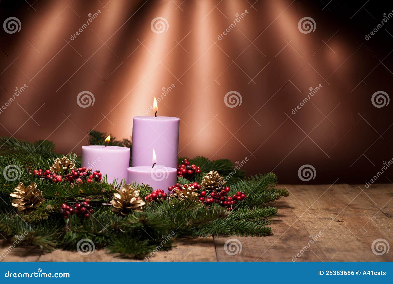 Three Advent Candles