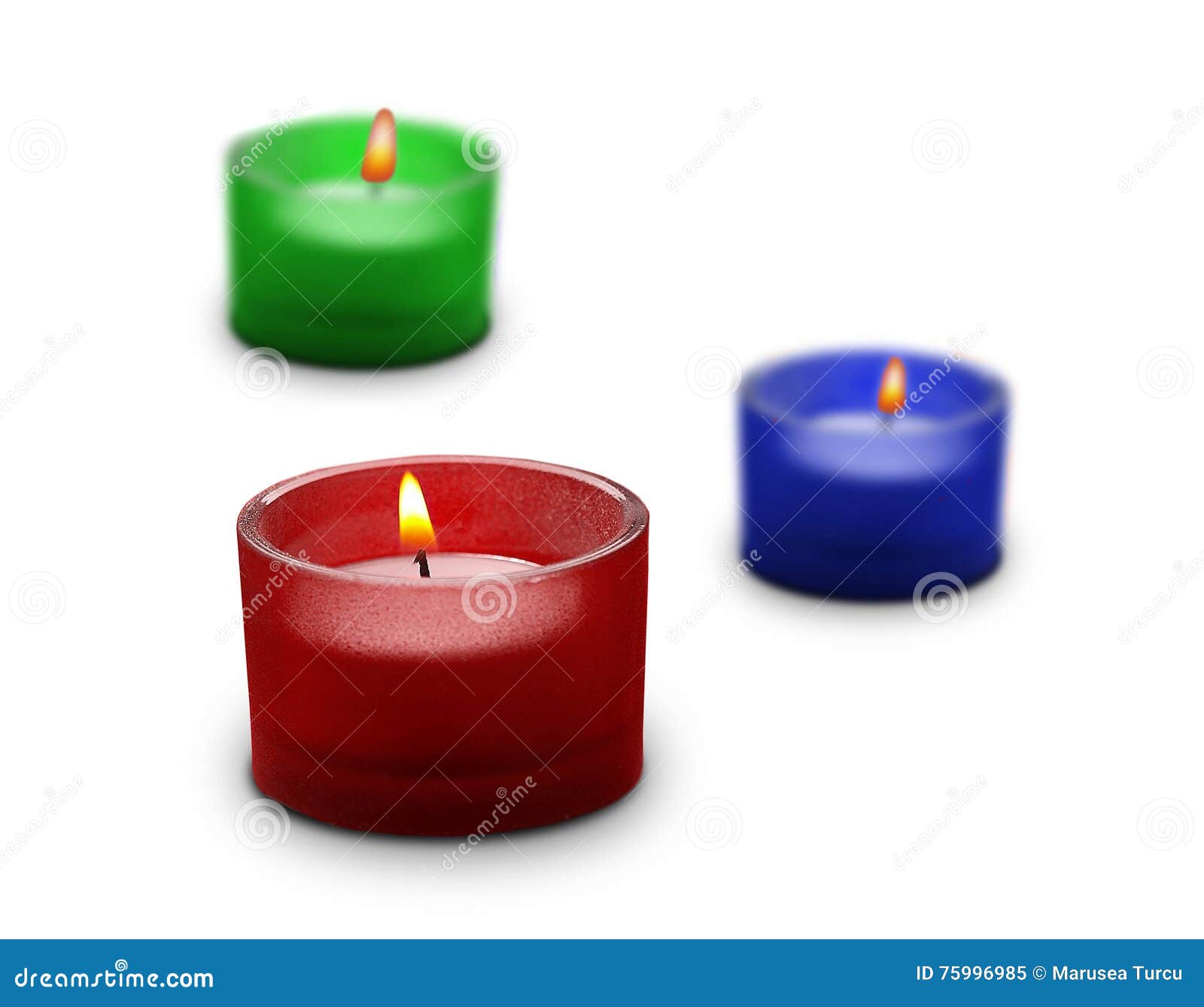 Three candles isolated stock image. Image of thick, candle - 75996985