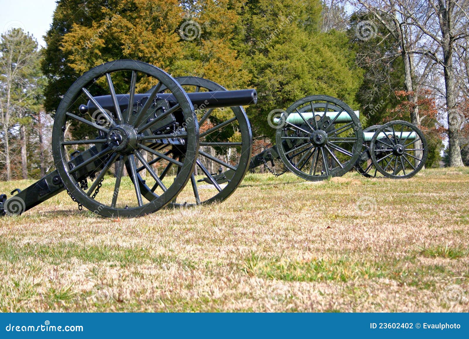 Three Cannons stock photo. Image of shoot, history, national - 23602402