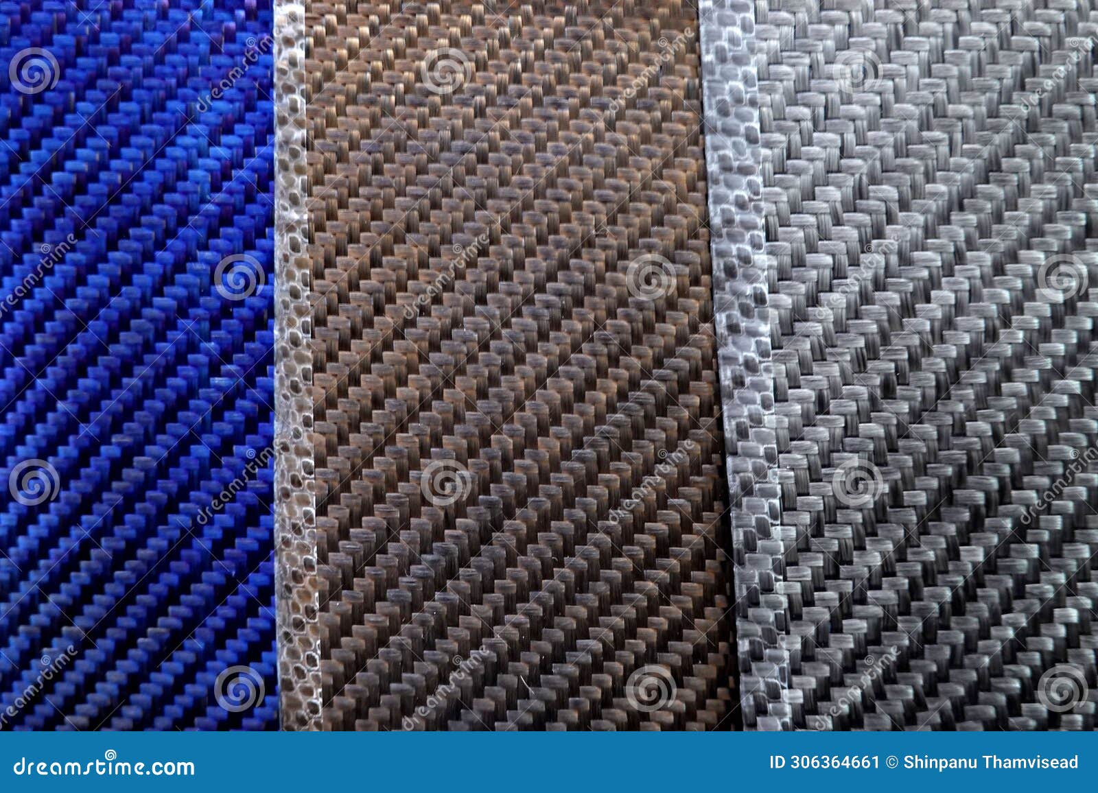 Three Canvas Carbon Fiber Sheet Texture Background. Stock Image - Image ...
