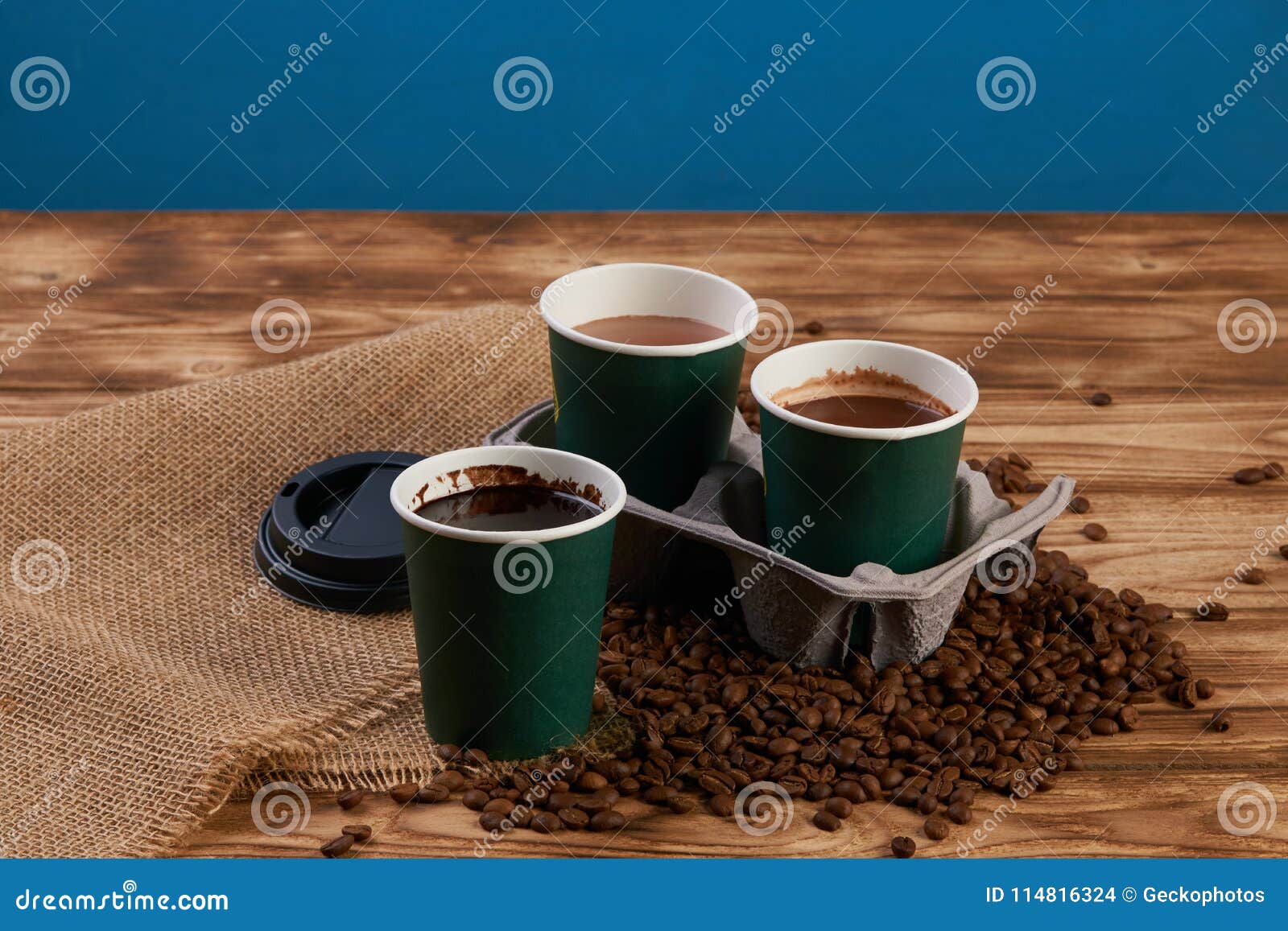 Three Cardboard Coffee Cups Stock Photo - Image of latte, copy: 114816324 Three Cardboard Coffee Cups Stock Photo - Image of latte, copy: 114816324